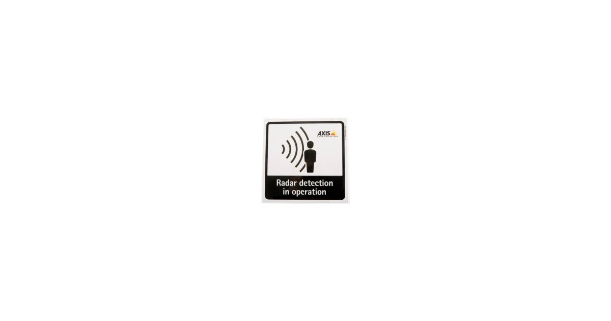AXIS Radar Detection Sticker EN 10pcs | Other Products | NetcamCenter