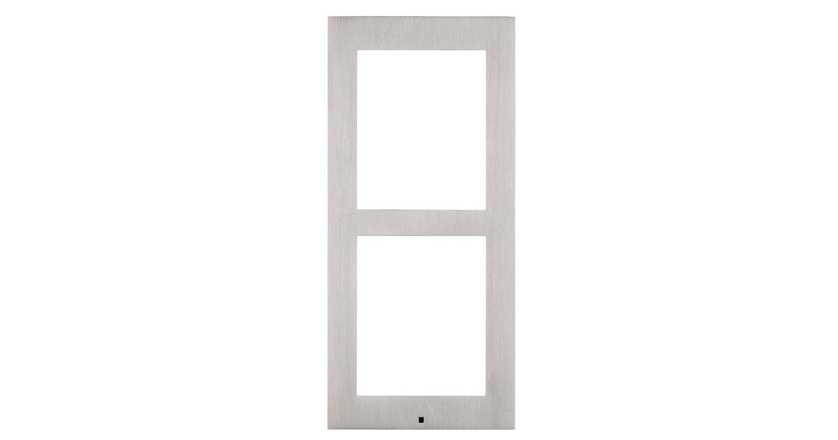 2N IP Verso surface frame 2 modules silver | Other Products | NetcamCenter