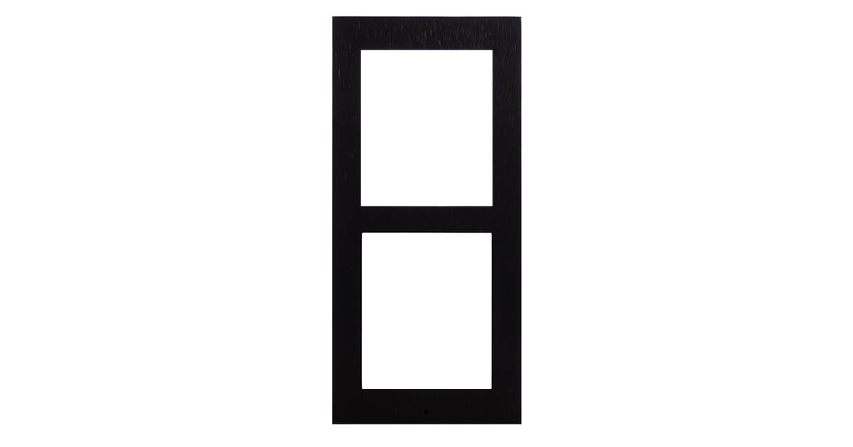 2N IP Verso surface frame 2 modules black | Other Products | NetcamCenter